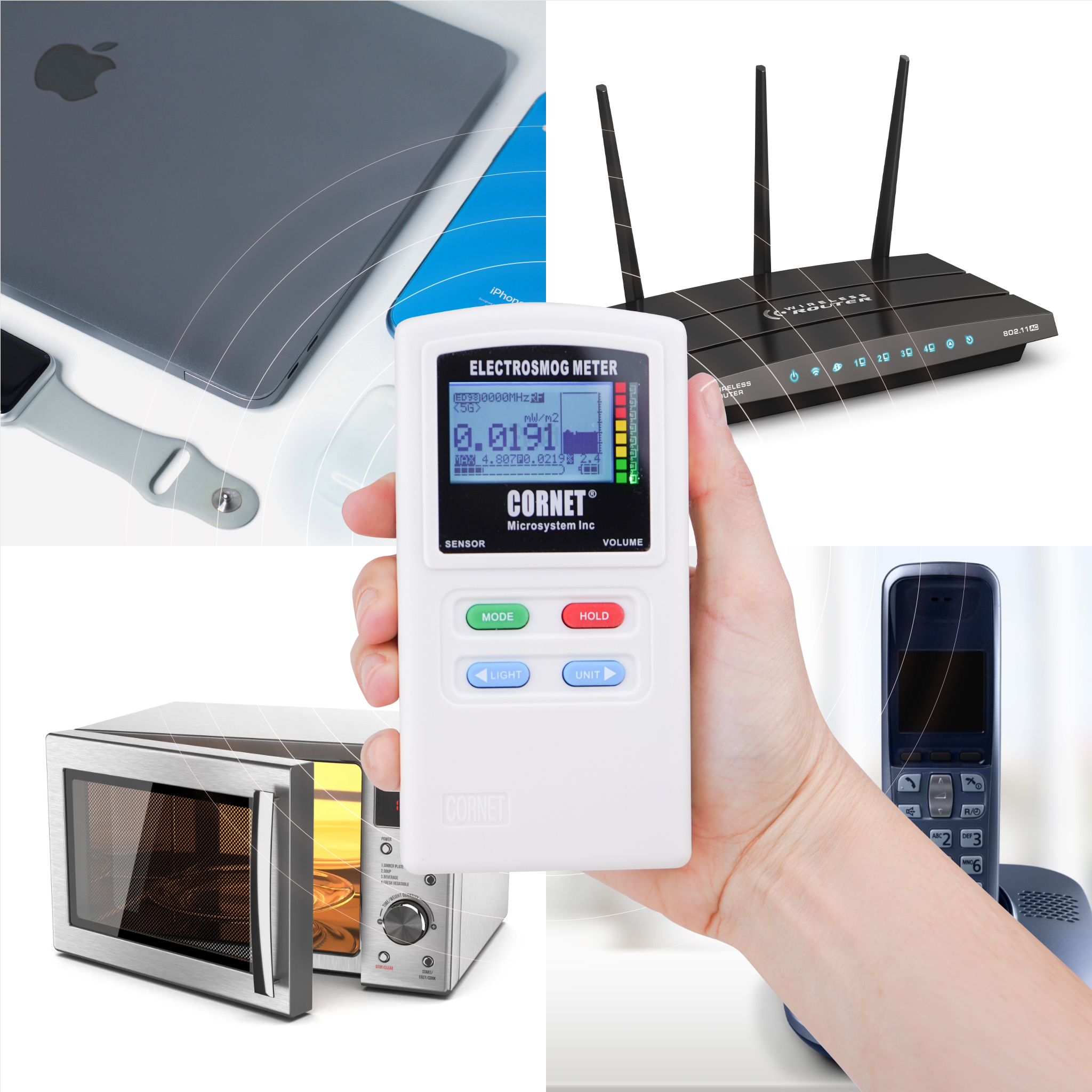 Cornet ED98QPro5G EMF Meter - Professional 5G & RF Detection Device